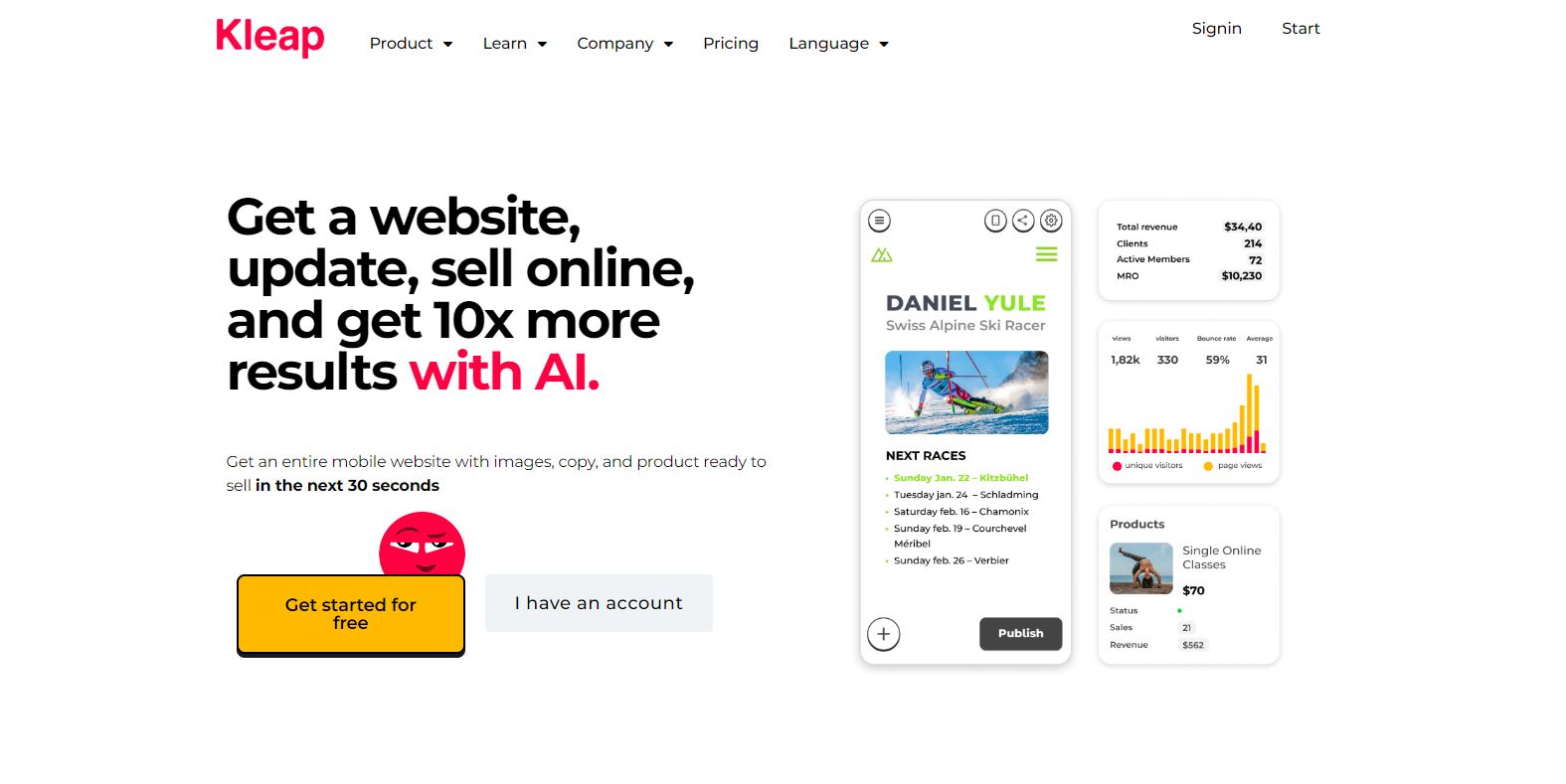 Best FREE AI Website Builders